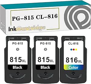 Amazon.com: Compatible for PG-815 CL-816 PG815 CL816 Ink Cartridge ...