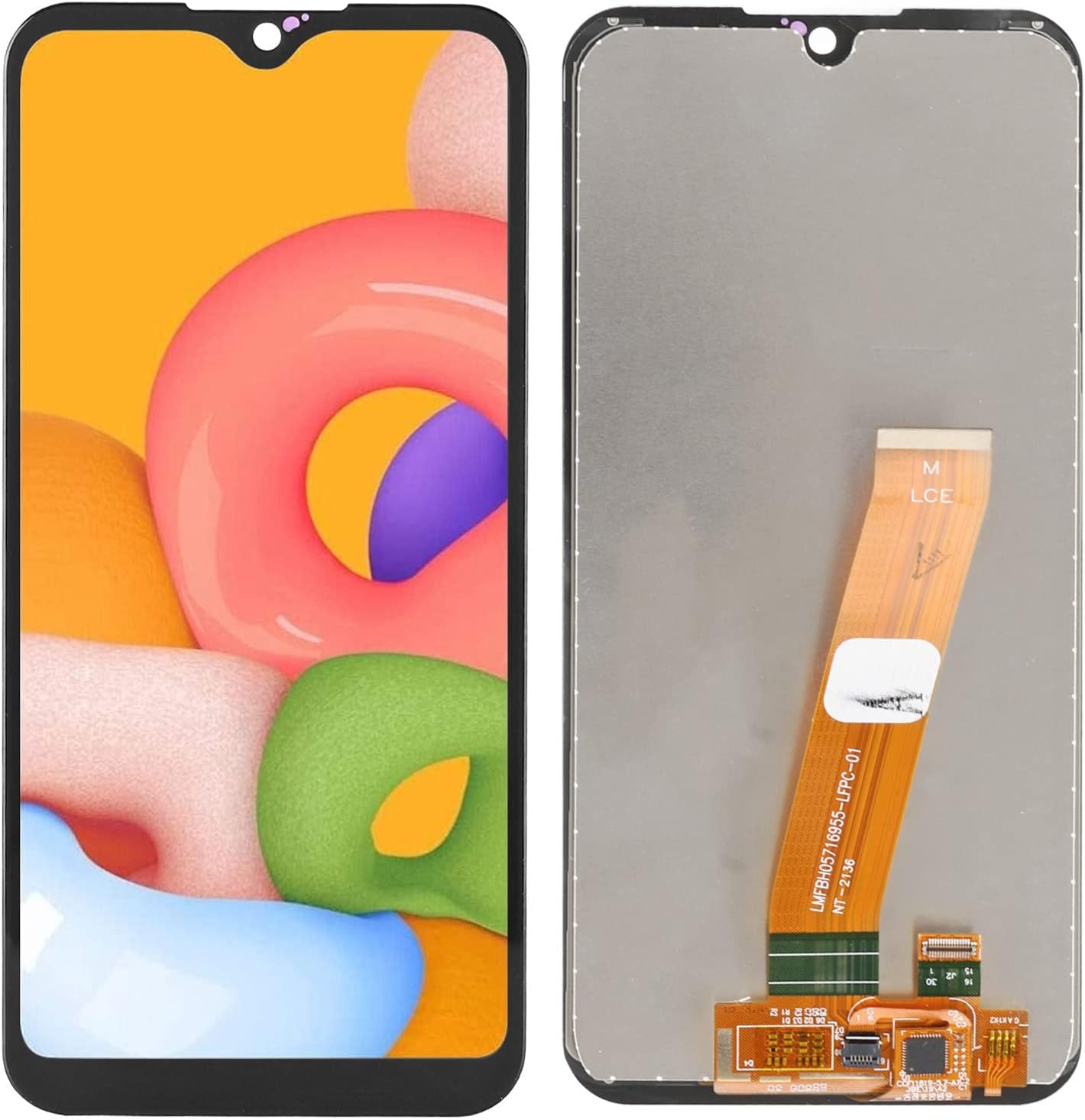 Diyeeni Pantalla LCD para A01 Digitalizador, Montaje de Digitalizador de Pantalla Táctil LCD de ...