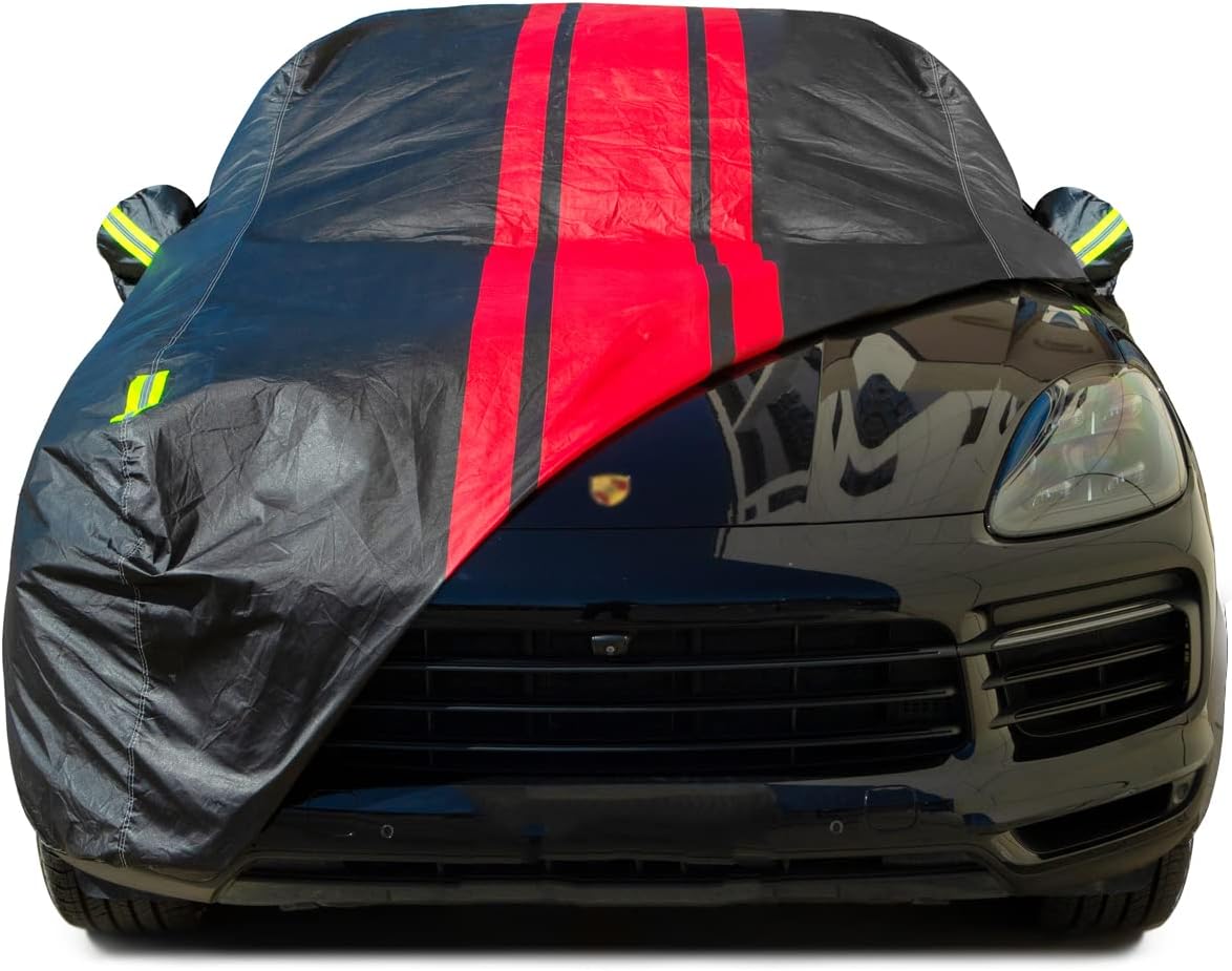 Amazon.com: AUQDD 6-Layers Premium Sedan Car Cover Waterproof All ...
