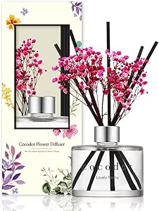 Amazon.com: COCODOR Preserved Real Flower Reed Diffuser / Lovely Peony / 6.7oz(200ml) / 1 Pack ...