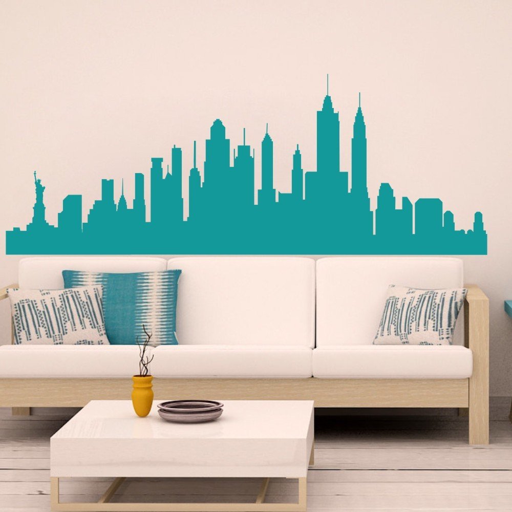 Cityscape Vinyl Wall Decal High Resolution Pics Courtside Market