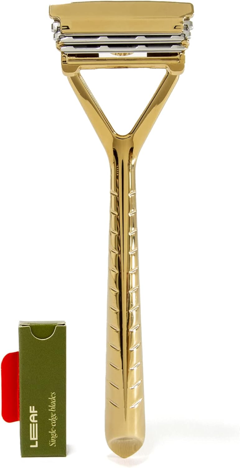Leaf Shave | Leaf Razor, Gold - Eco-Friendly Razor for Women & Men ...