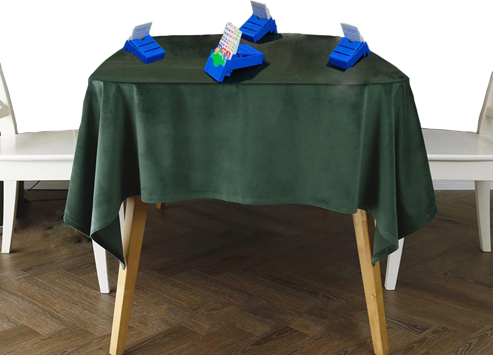Amazon.com: Sanders Classics 44" Square Navy Card (Bridge) Table Cover ...