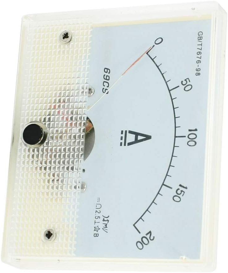 Amazon.com: Aexit 69C9 DC Tools & Testers 0-200A Rectangle Analog Panel ...