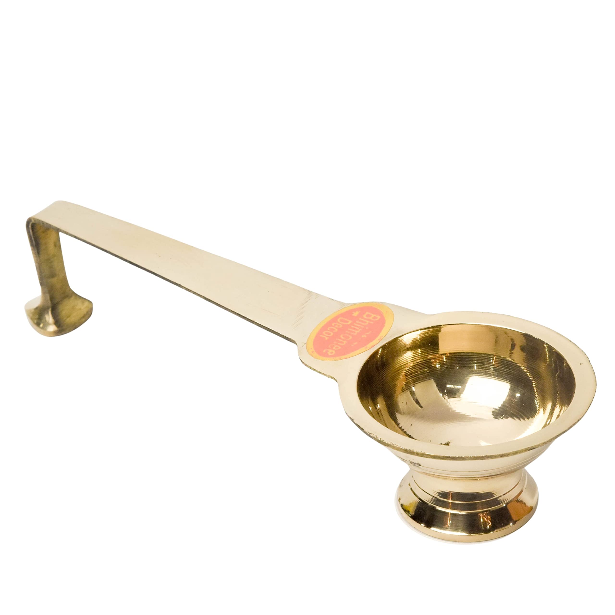 Buy Bhimonee Decor Pure Brass Ledle Aarti, Deep, Deepak, Diya for Pooja ...