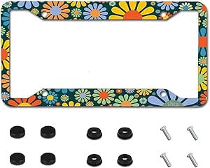 Amazon.com: NgkagluxCap Custom Abstract Hippie Flower Print License ...