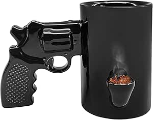 Amazon.com: Gun Coffee Mug for Men, Unique Ceramic Wake and Bake Coffee ...
