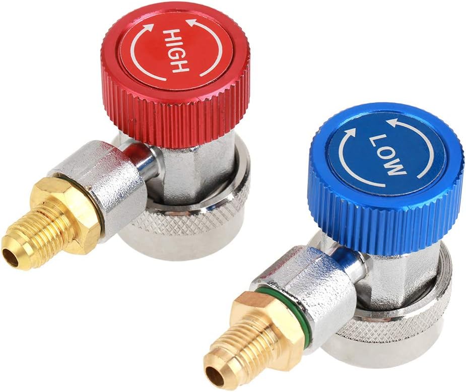 R134 A/C Low/High Quick Connector Air Conditioning Coupler Adapter ...