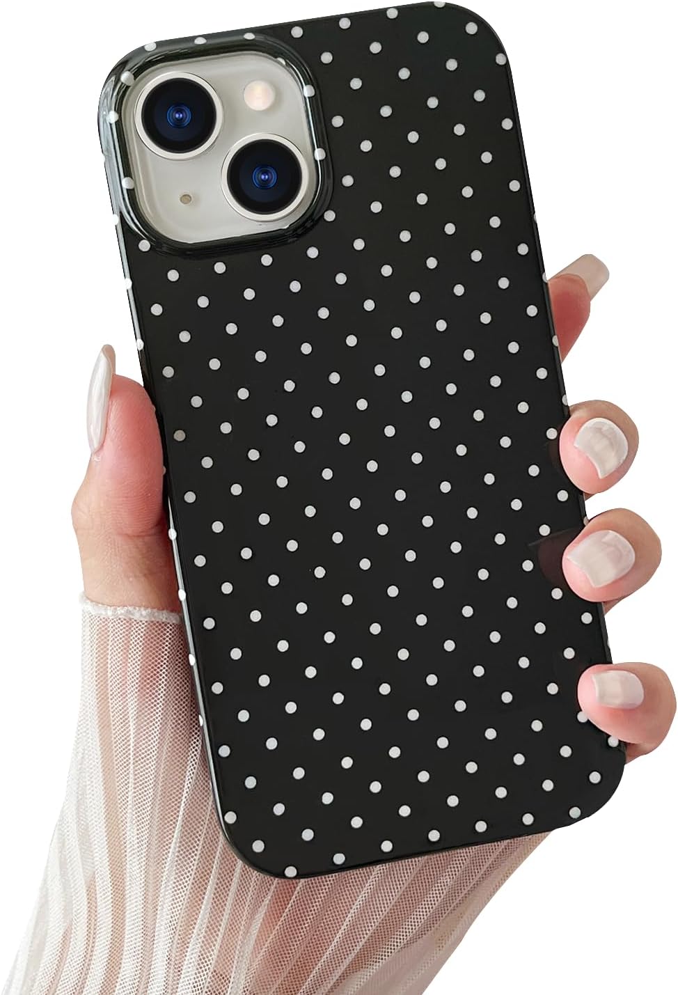 Amazon.com: Yeddabox for iPhone 15 Case Cute Polka Dot Phone Case Soft ...