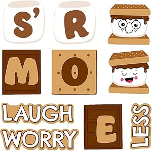 Amazon.com: Fun Express Worry Less, Laugh S'More Classroom Wall Decor ...