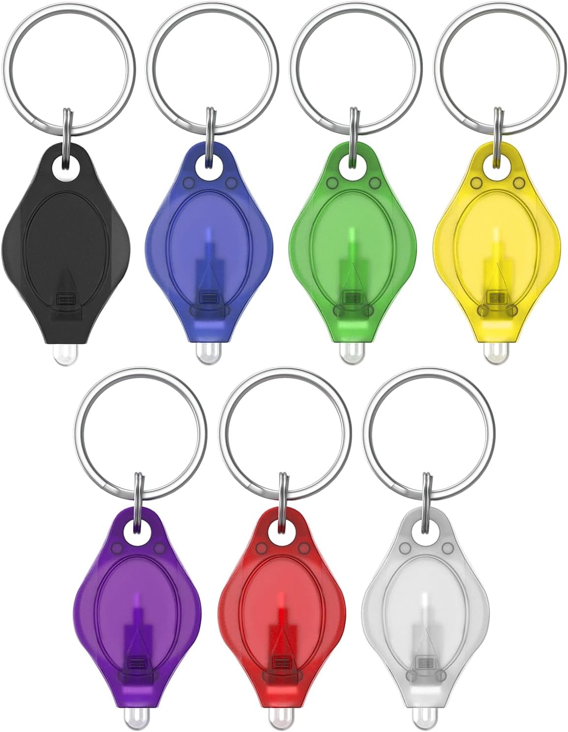 Uniclife 7 Pack LED Keychain Flashlight Mini LED Keychain Light 12 ...