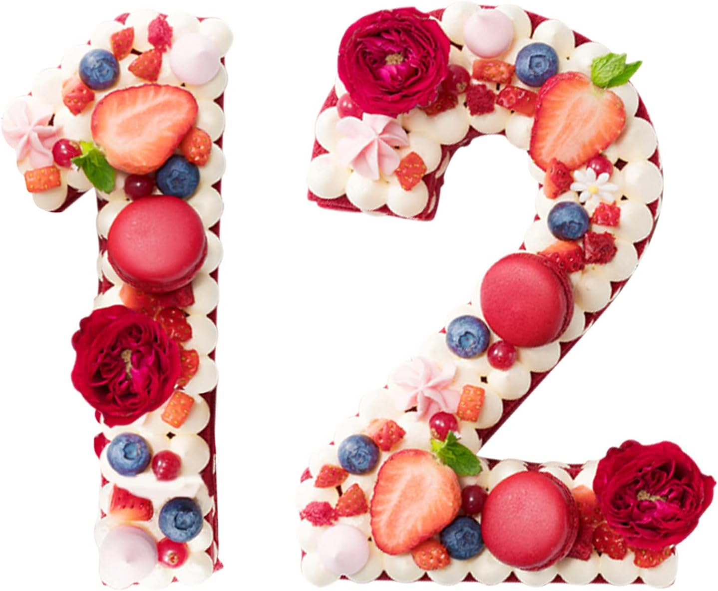 Amazon.com: 12 Inch Large Size Number Cake Stencils, 9 Pcs 0-8 Number ...