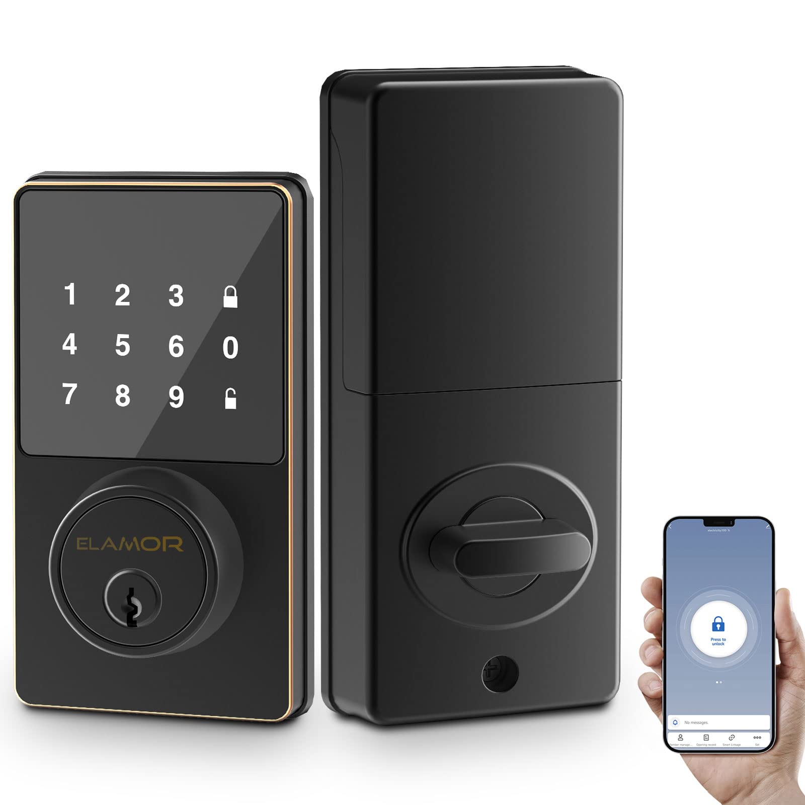 WiFi Smart Lock, Keyless Entry Door Lock with Touchscreen Keypad ...