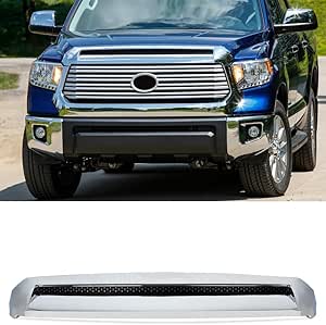 SAIQINGSP Chrome Front Upper Hood Bulge Molding Grille Trim Compatible ...