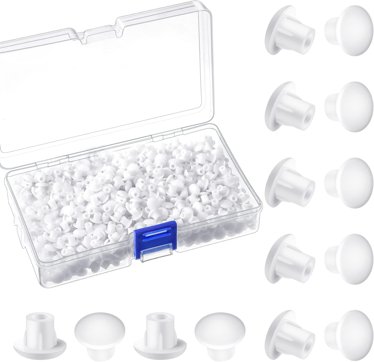 Amazon.com: Alamic Hole Plugs 3/16" Plastic Flush Type Hole Plugs Snap ...