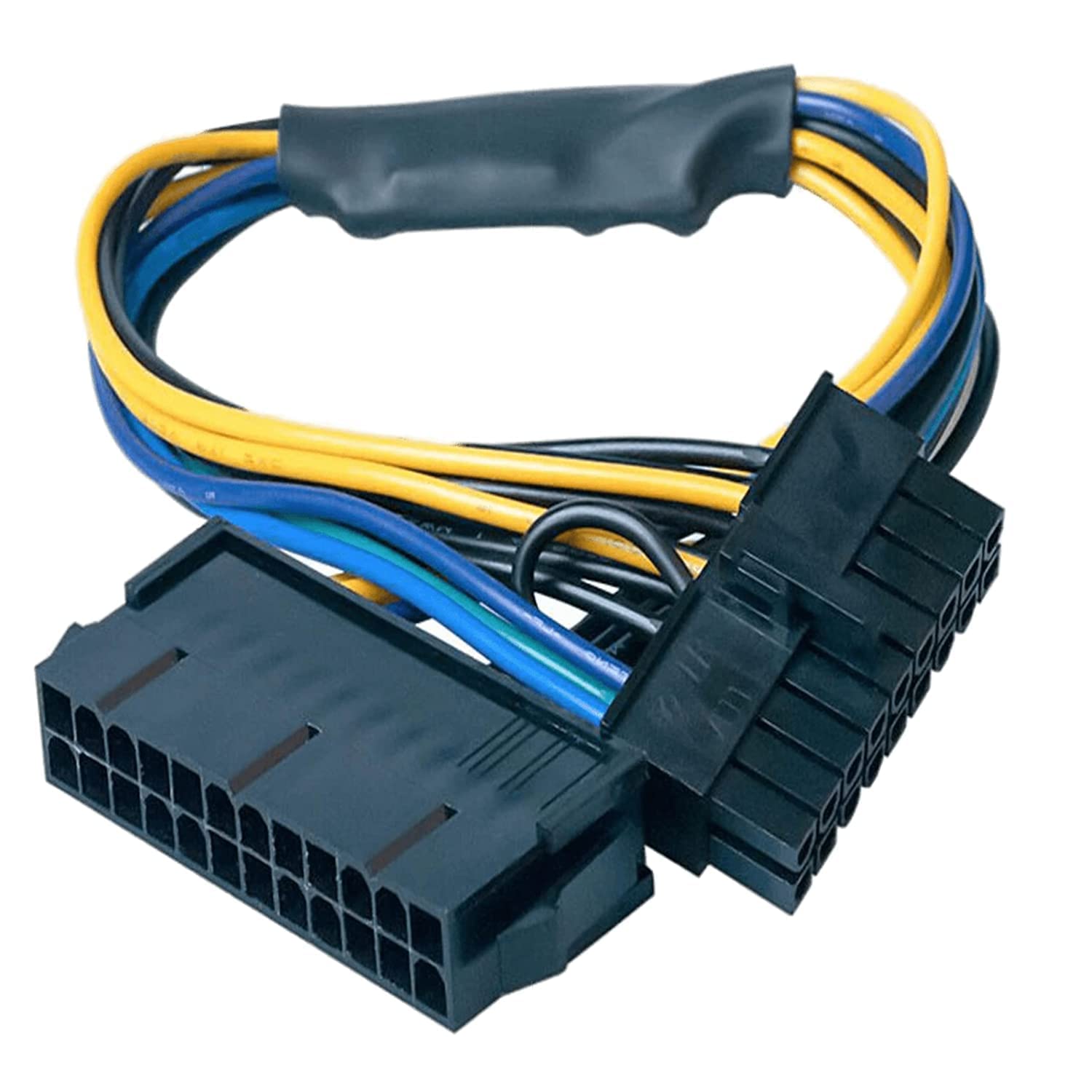 AdzMozi® ATX PSU 24 Pin to 18 Pin Power Supply Braided Sleeved Cable ...