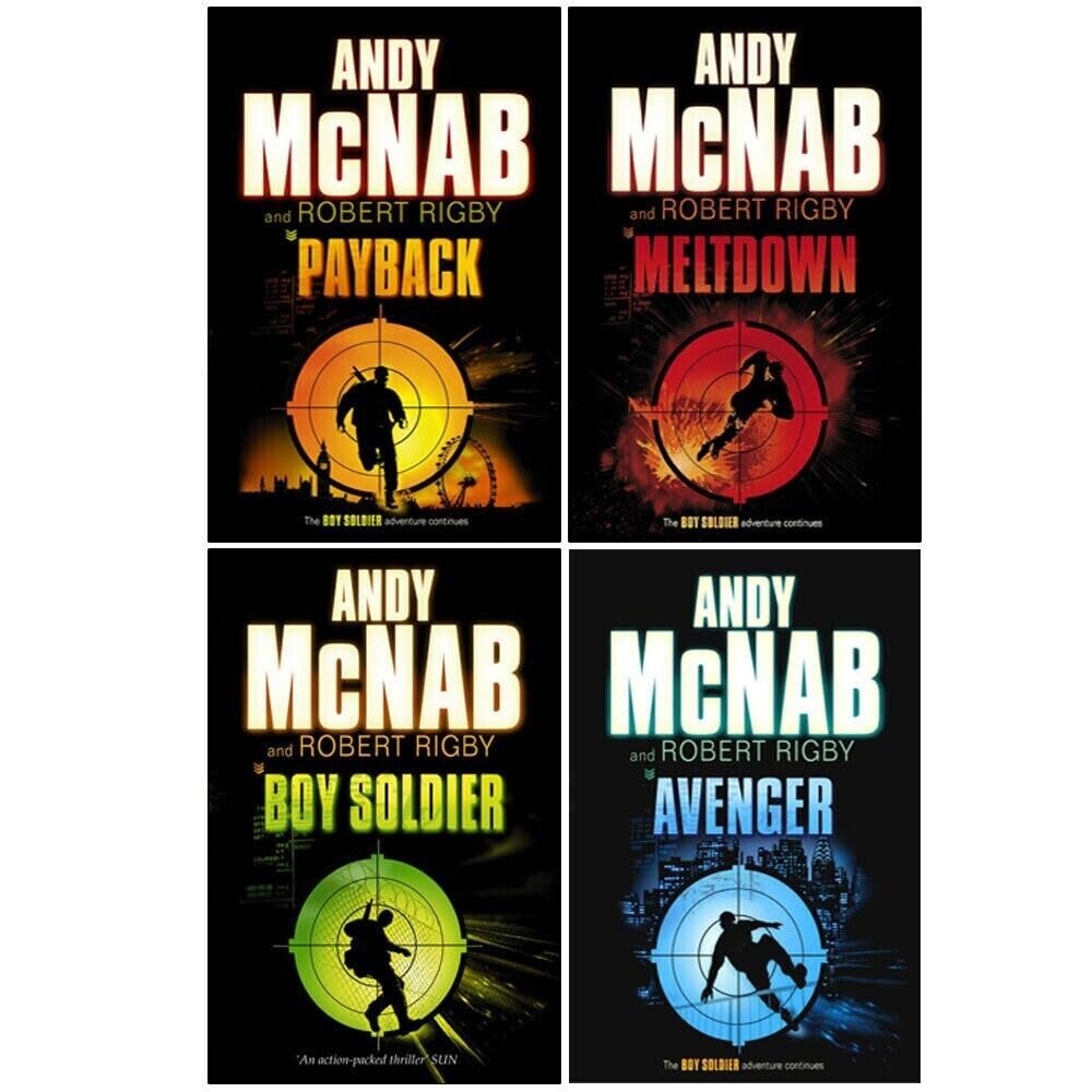 Andy McNab Boy Soldier 4 Books Collection Set (Boy Soldier, Payback ...