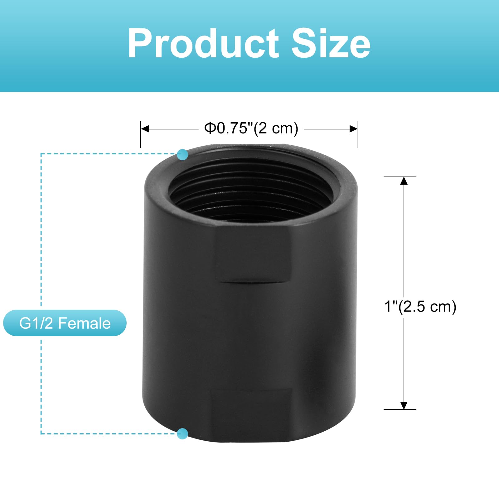 Snapklik.com : Shower Pipe Fitting, Brass Converter Adapter, G1/2 X G1 ...