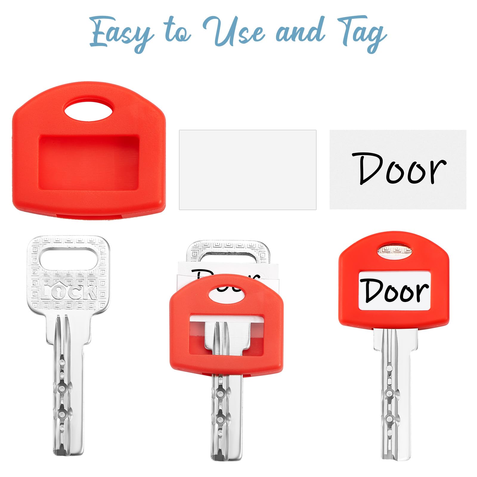 Snapklik.com : Blulu 80 Pieces Key Color Covers Caps Tags Covers Set ...