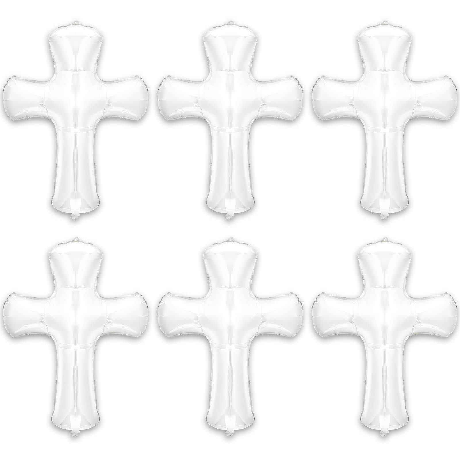 Amazon.com: 6 Pcs 34 Inch Cross Shape Balloon Jumbo Baptism Balloons ...