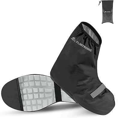 flintronic Waterproof Shoe Covers Non-Slip, Reusable Cycling Shoe ...