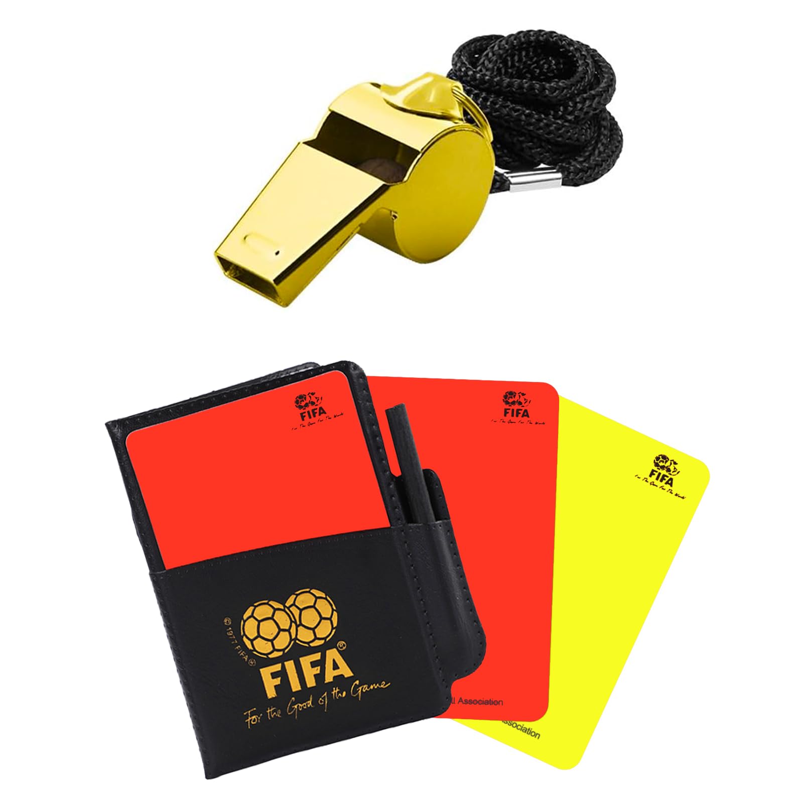 Amazon.com : Soccer Referee Kit - Sports Whistle with Lanyard & Ref ...