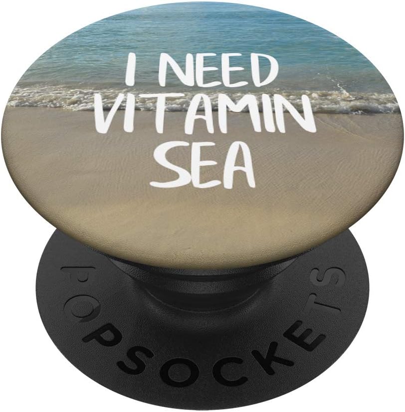 Amazon.com: I Need Vitamin Sea Tropical Beach PopSockets PopGrip ...