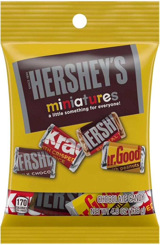[2 PACK] Hershey's Miniatures Chocolate Candy 136g : Amazon.co.uk: Grocery