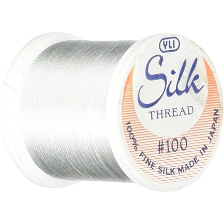 Amazon.com: YLI Corporation Silk Thread 100 Weight 218 Yd. Spool: 202 ...