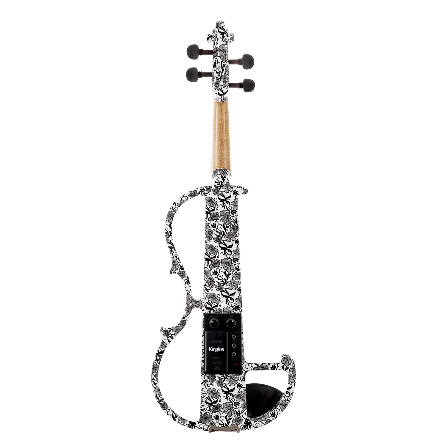 Snapklik.com : Kinglos 4/4 Gray Flowers Colored Solid Wood Advanced ...