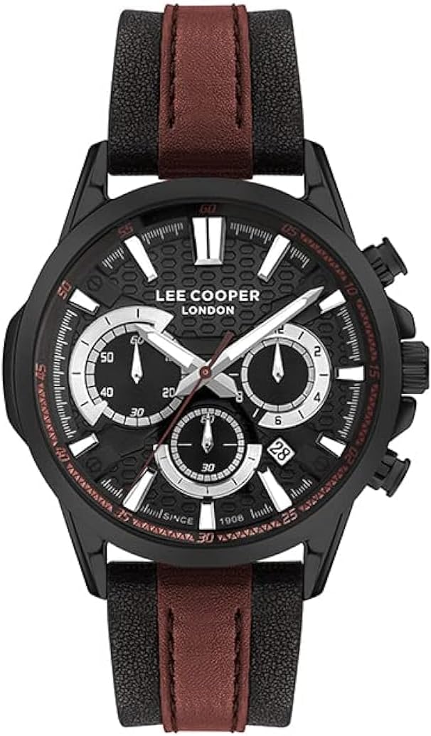 LEE COOPER Men's Multi Function Black Dial Watch - LC07493.651: Buy ...