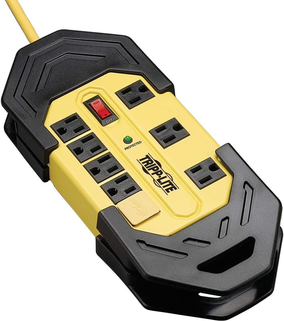Amazon.com: Tripp Lite 8 Outlet Industrial Safety Surge Protector Heavy ...