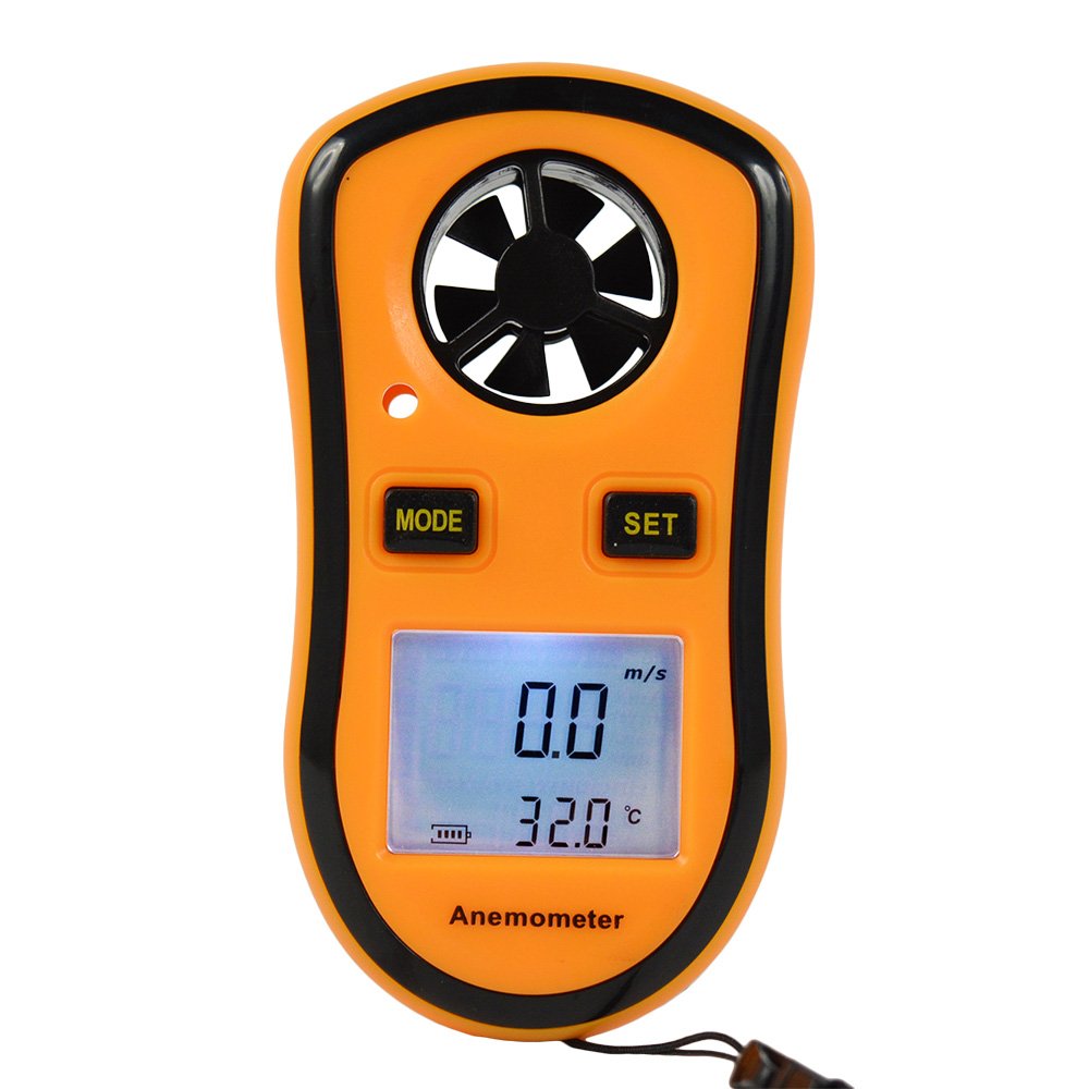 Pocket Digital LCD GM8908 Anemometer Wind Speed Temperature Measure ...