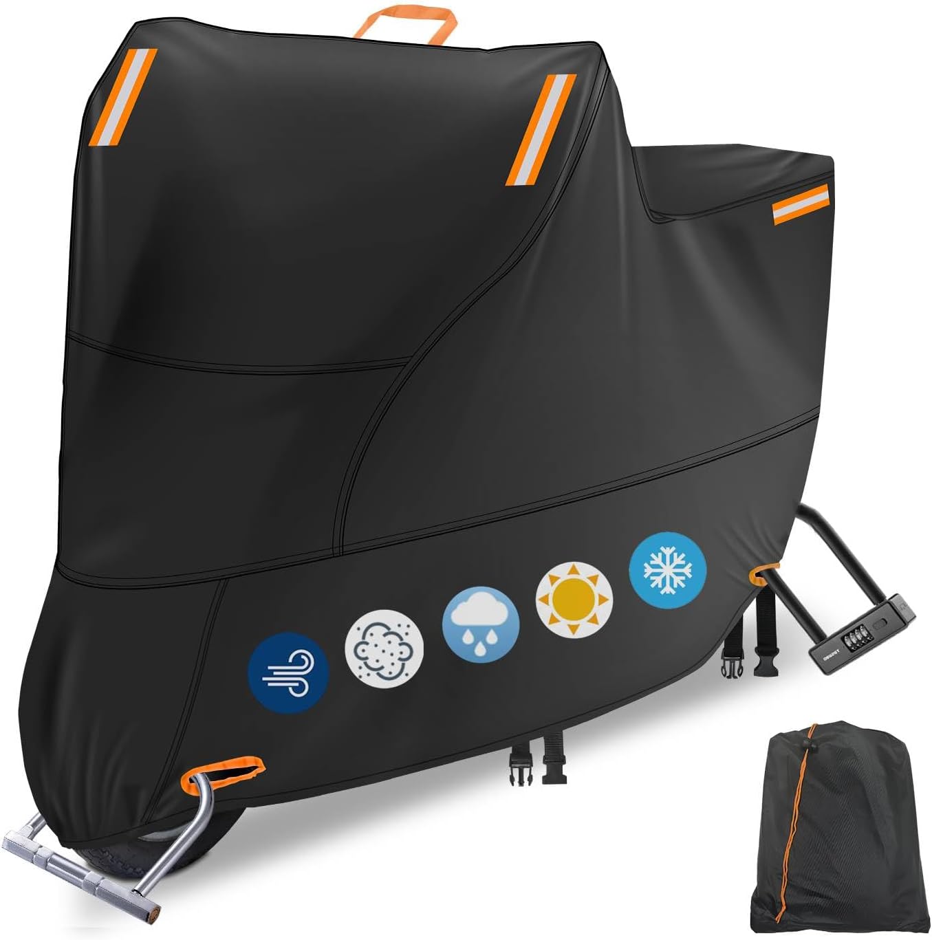 Amazon.com: Moped Cover Waterproof Outdoor, Motorbike Scooter Covers ...
