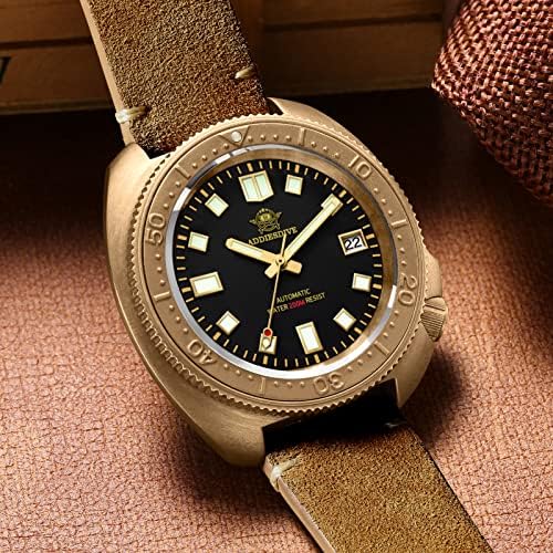 ADDIESDIVE Bronze Uhren Herren analoge Uhren automatikuhr Herren 20bar ...