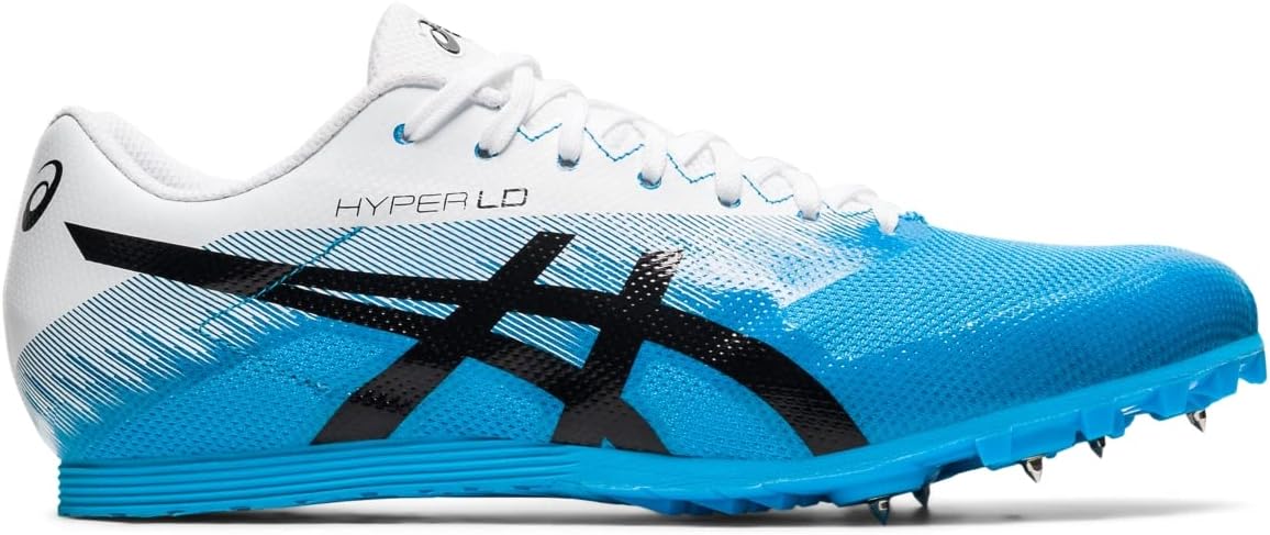 ASICS Unisex HYPER LD 6 Track & Field Shoes, 10, DIGITAL AQUA/BLACK