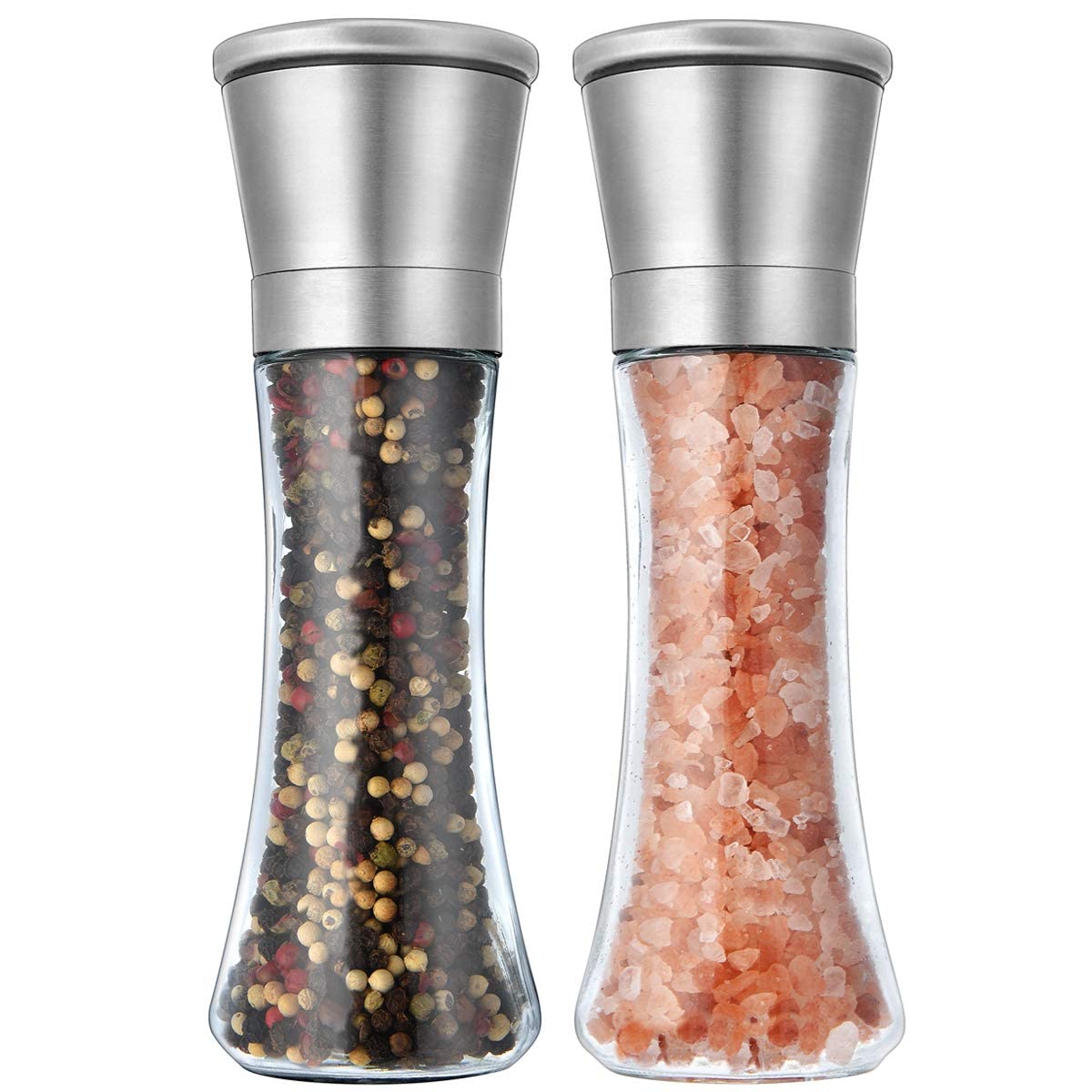 Estervig Professional Chef Salt & Pepper Grinder Set - Brushed ...