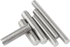 Amazon.com: 304 Stainless Steel Left Threaded Rod Full-Thread Bar M4 M5 ...