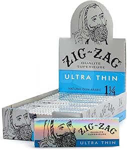 Amazon.com: ZIG ZAG Ultra Thin 1 1/4 Size Rolling Papers - 10 Pack Deal ...