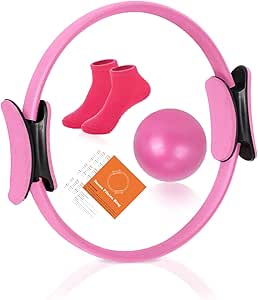 Amazon.com : Basan Pilates Ring Kit – Pilates 14" Magic Circle, 9" Mini ...