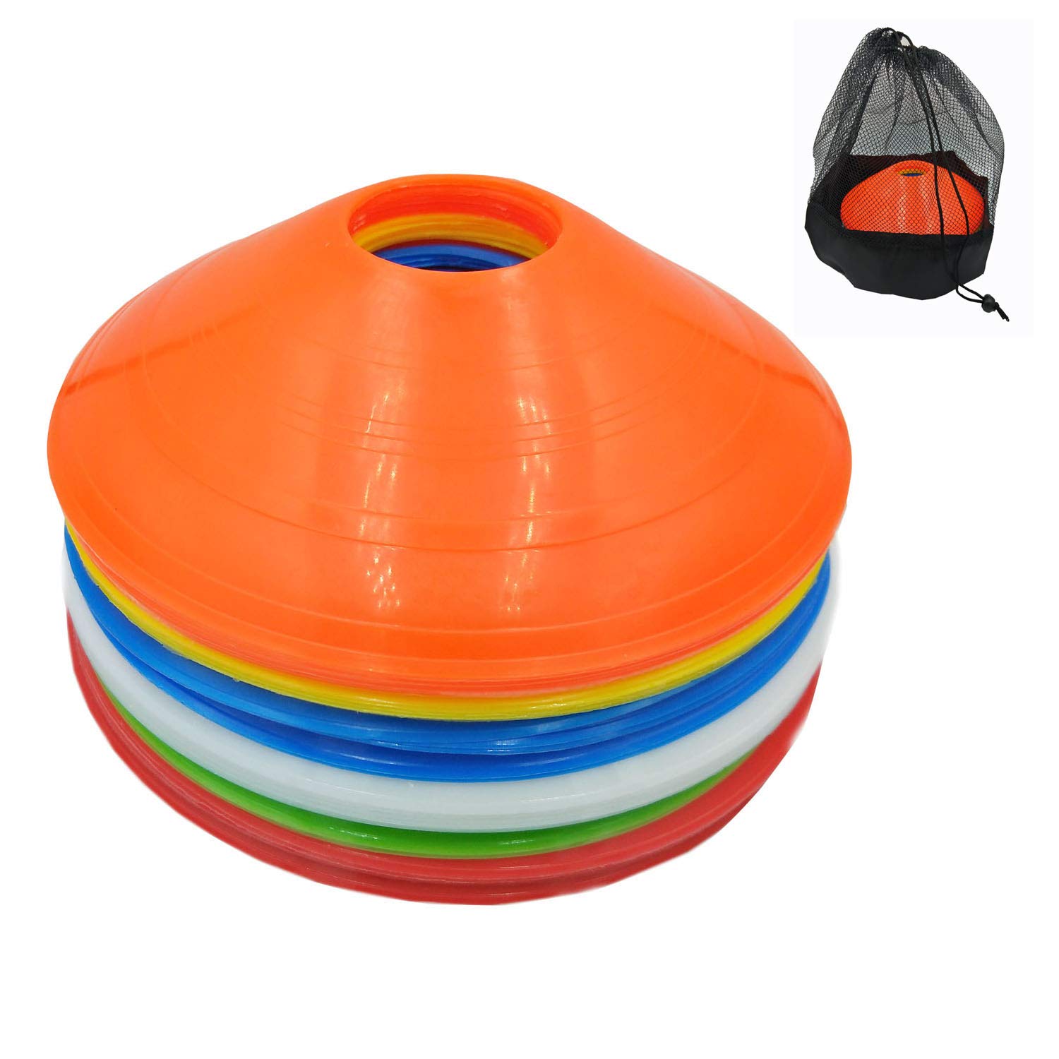 30 Pack Premium Soccer/Football Agility Cones Marke Cones,Perfect for ...