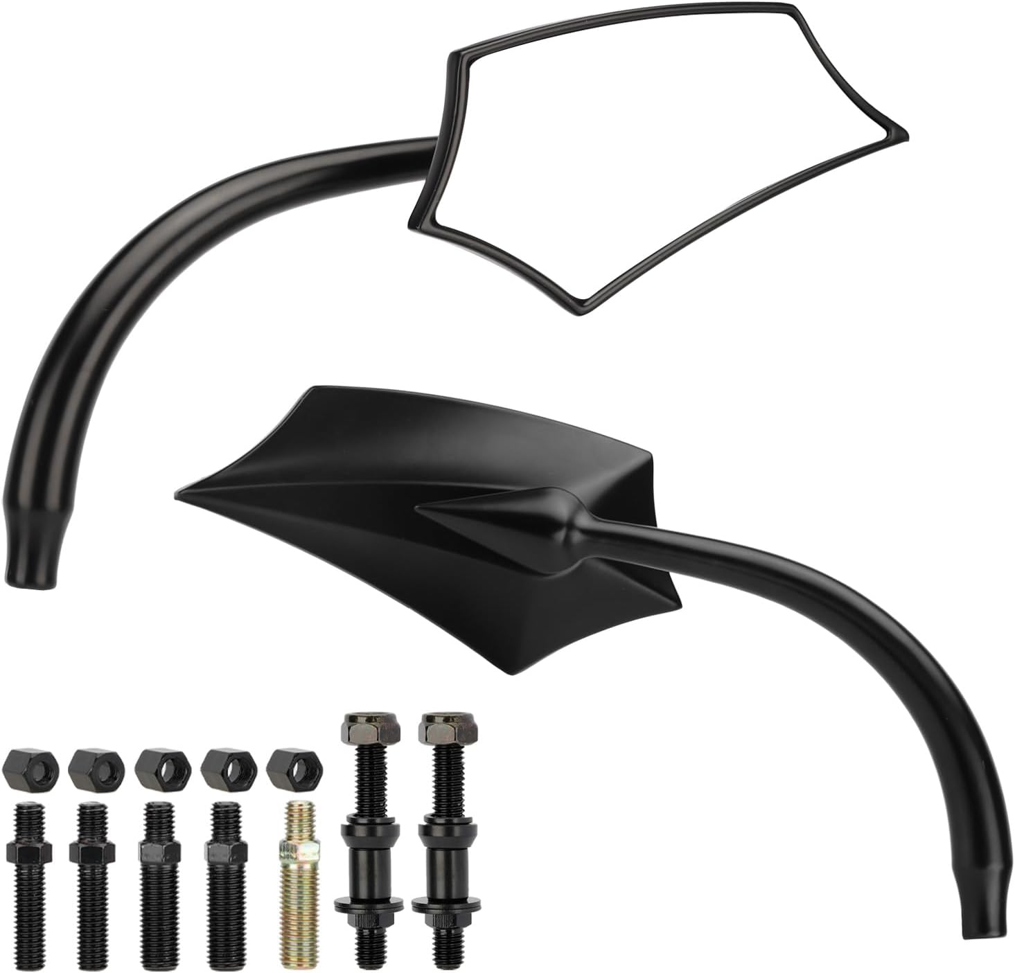 Amazon.com: VG MOTO Motorcycle Rear view Mirror 8mm 10mm Side Mirrors ...