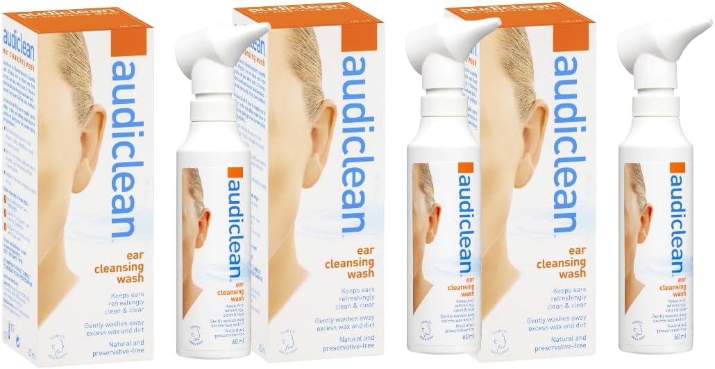 Amazon.com: Triple Pack- Audiclean Ear Cleansing Wash : Health & Household