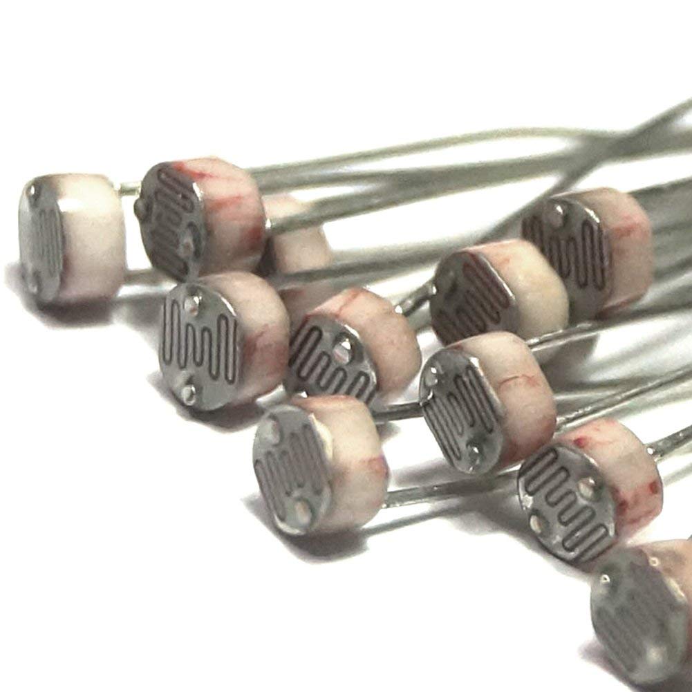 REES52 15pcs Photoresistor Photoconductive Cell Light Dependent ...