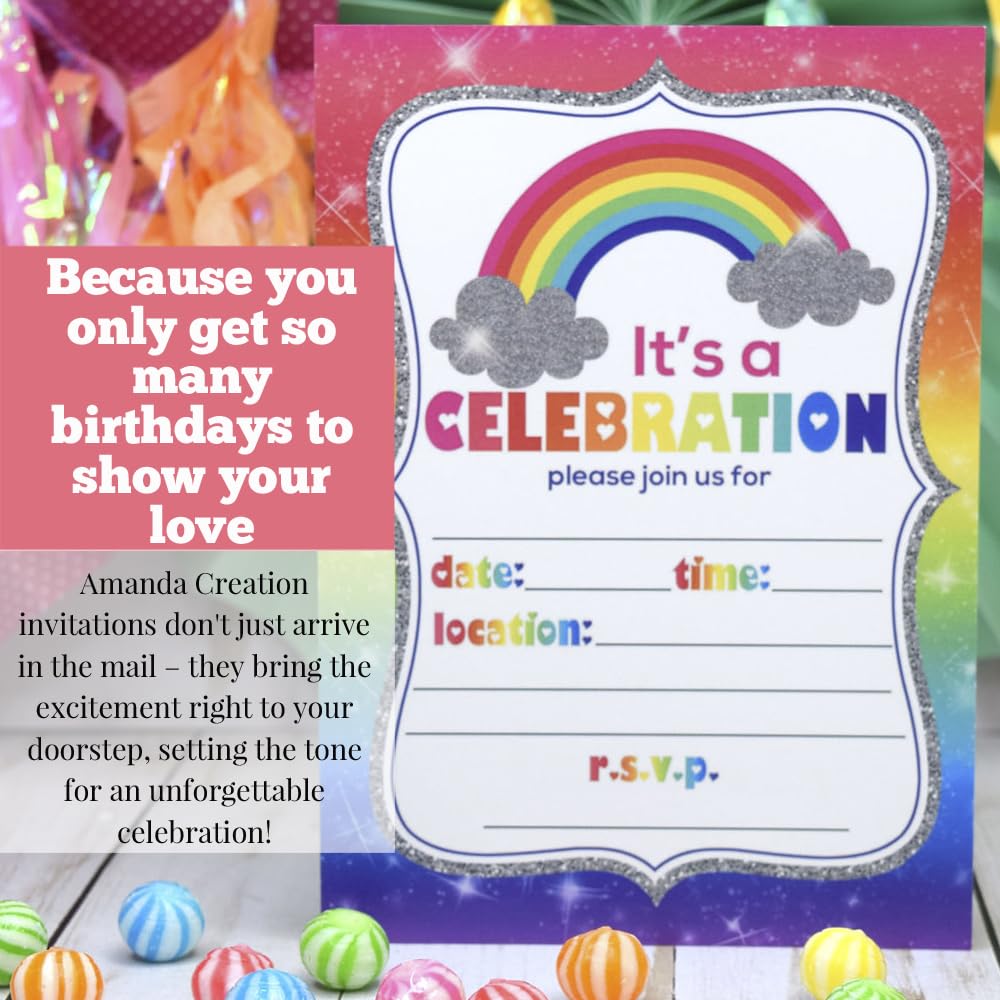 Rainbow Theme Party Invitation Wording Rainbow Birthday Party