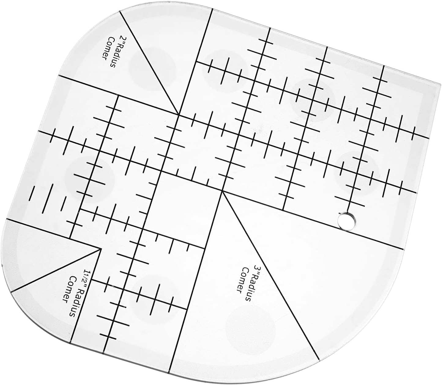 Amazon.com: WBTY Acrylic Sewing Curved Corner Cutter Ruler Sewing ...