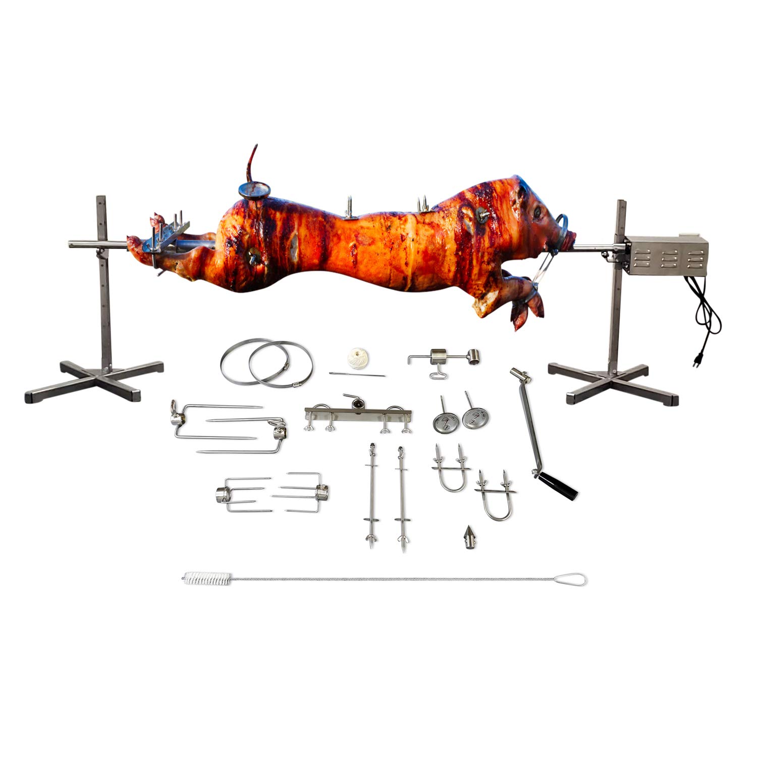 Buy XB125C Pig Whole Hog Lamb BBQ Spit Roaster Rotisserie Kit