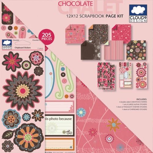 Amazon.com: Fiskars Cloud 9 Design Page kit-Chocolate Chalet