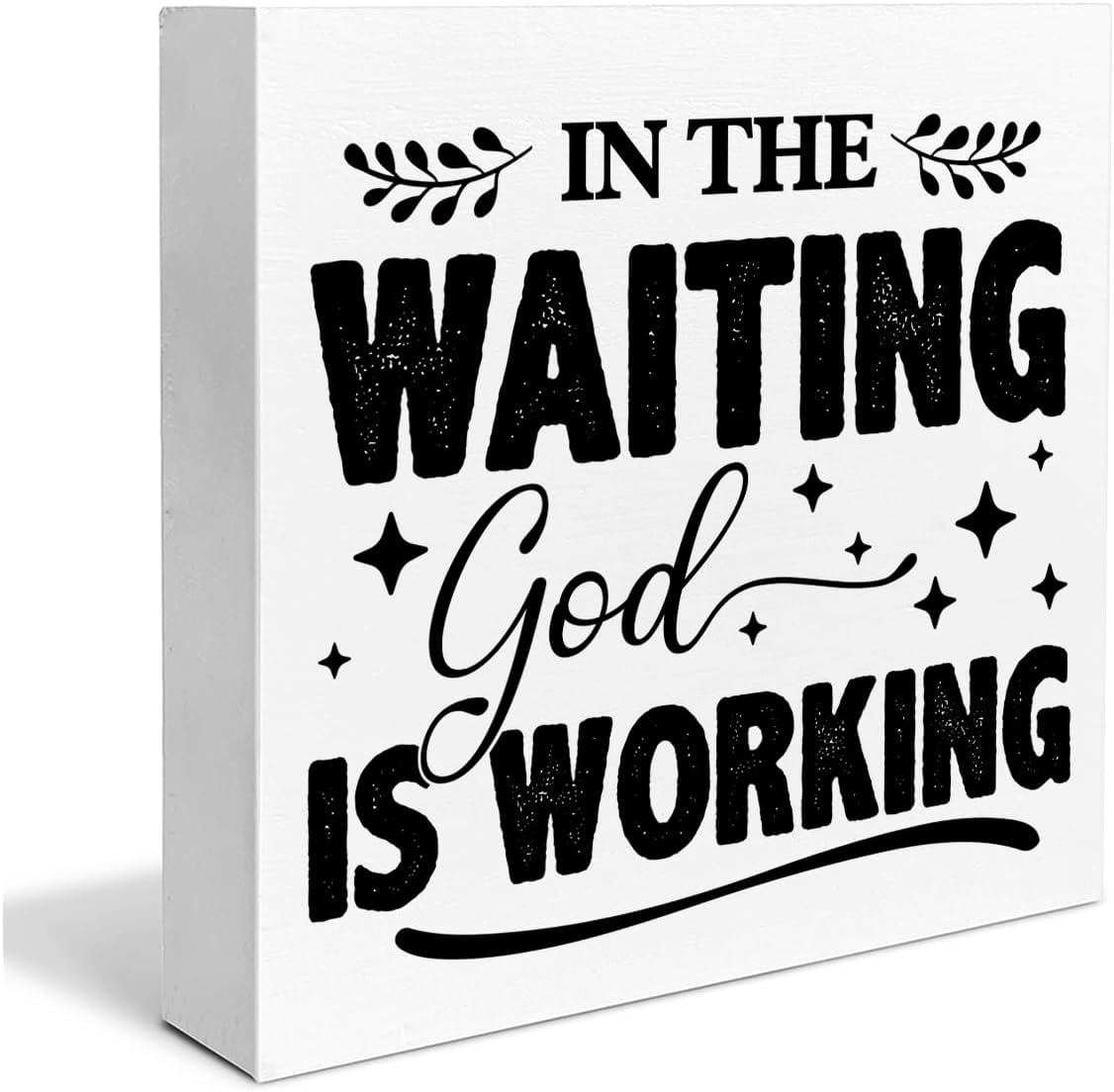 Amazon.com: Christian Wooden Box Sign Home Decor Religious Wood Sign ...