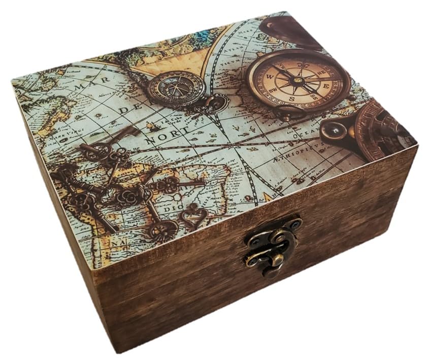 Amazon.com: JB&C Premium Nautical Jewelry Trinket Keepsake Box. Home ...